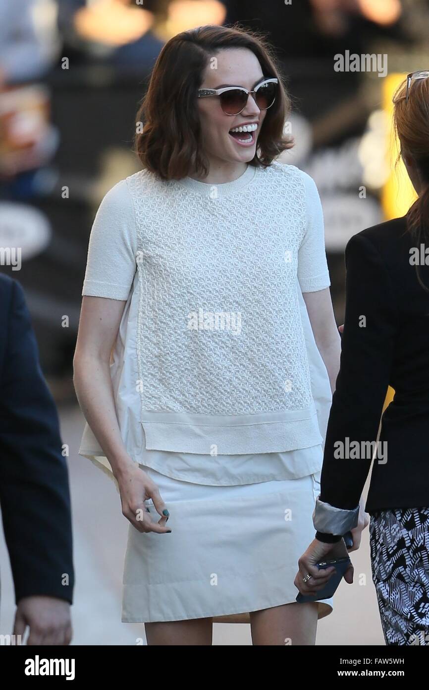 Daisy Ridley seen signing autographs as she arrives at the ABC studios ...