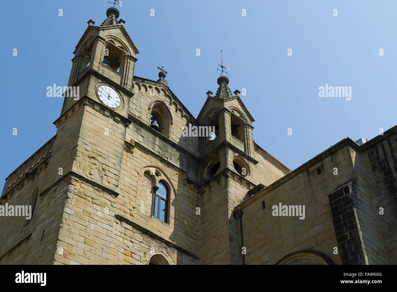 San Vicente Church, Old Town, San Sebastian, Gipuzkoa, Basque Country ...