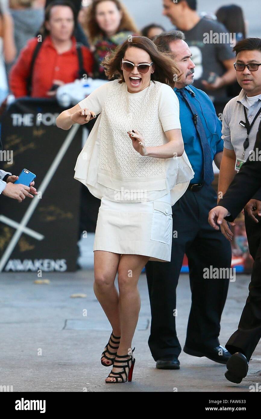 Daisy Ridley seen signing autographs as she arrives at the ABC studios ...