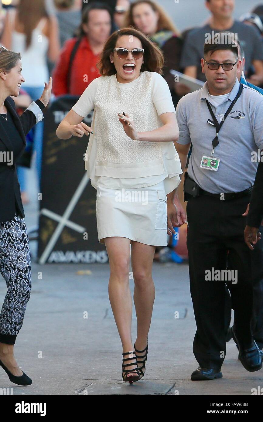 Daisy Ridley seen signing autographs as she arrives at the ABC studios ...