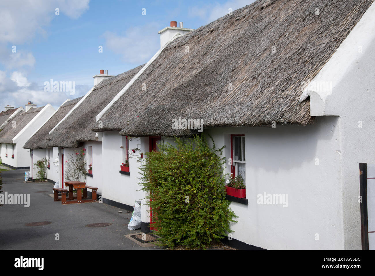 Tradional Cottage, Tully Cross, Connemara National Park; County Galway ...
