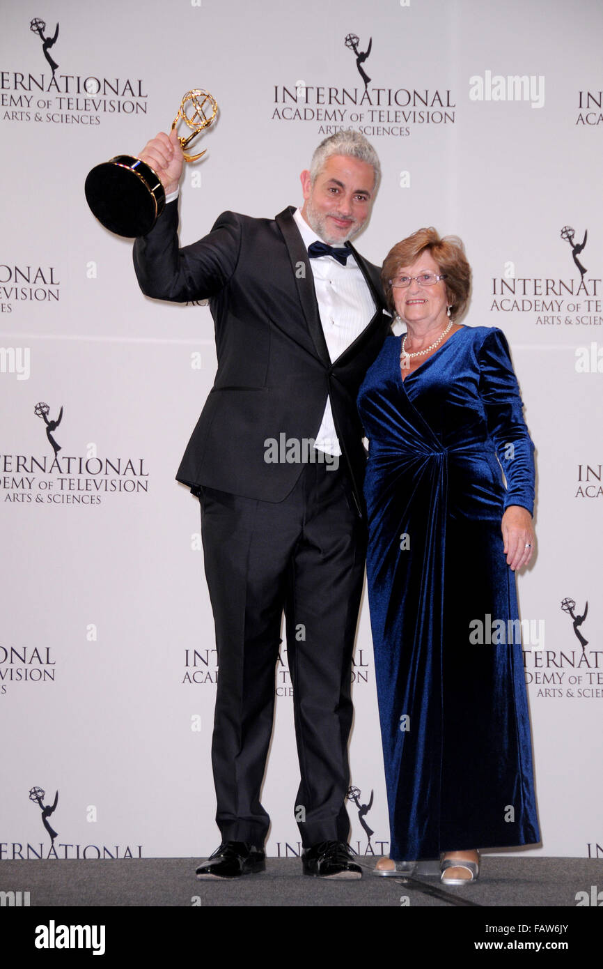 43rd International Emmy Awards - Press Room Featuring: Baz Ashmawy ...