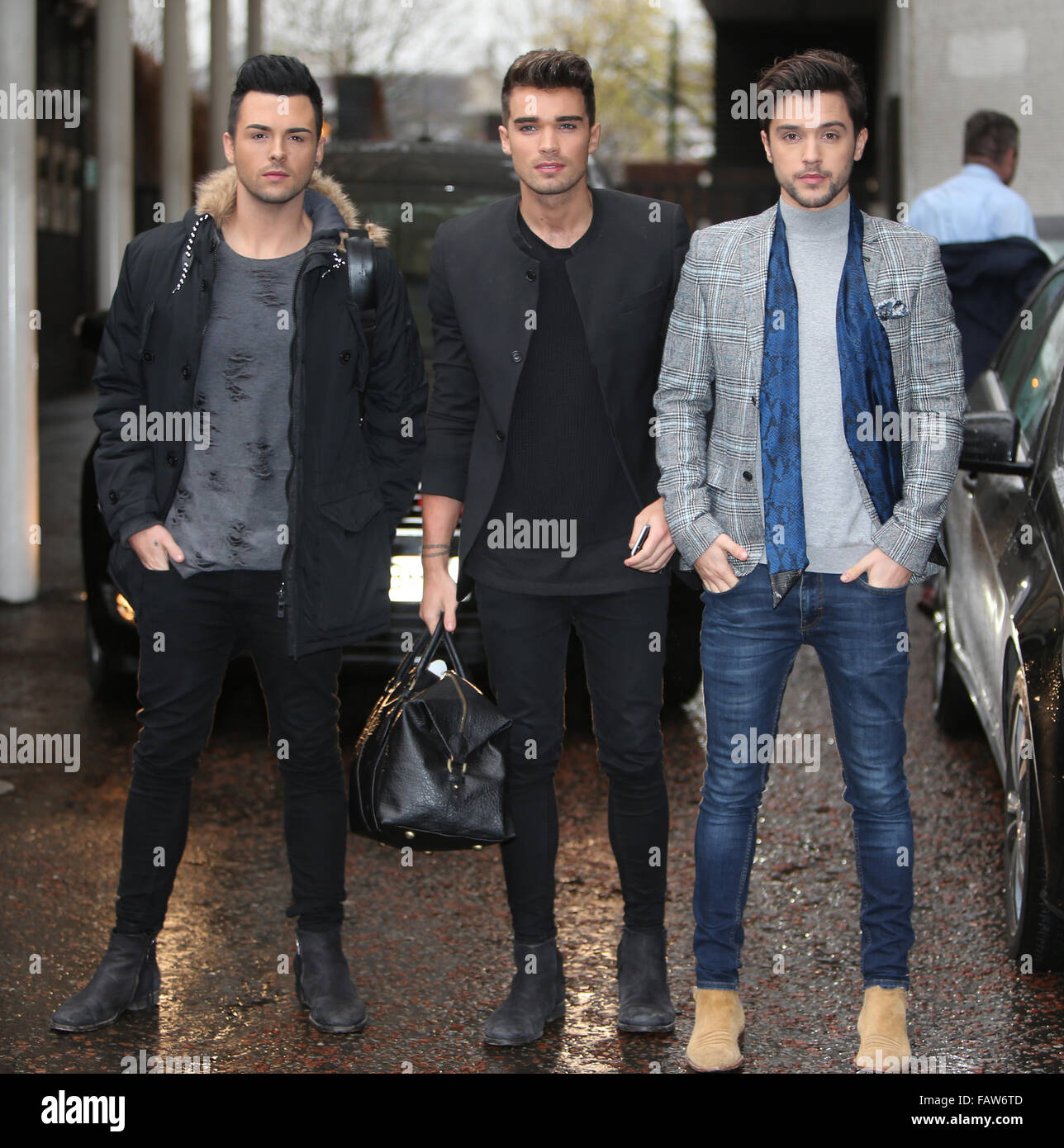 Union J outside ITV Studios today Featuring: Union J, Josh Cuthbert, JJ ...