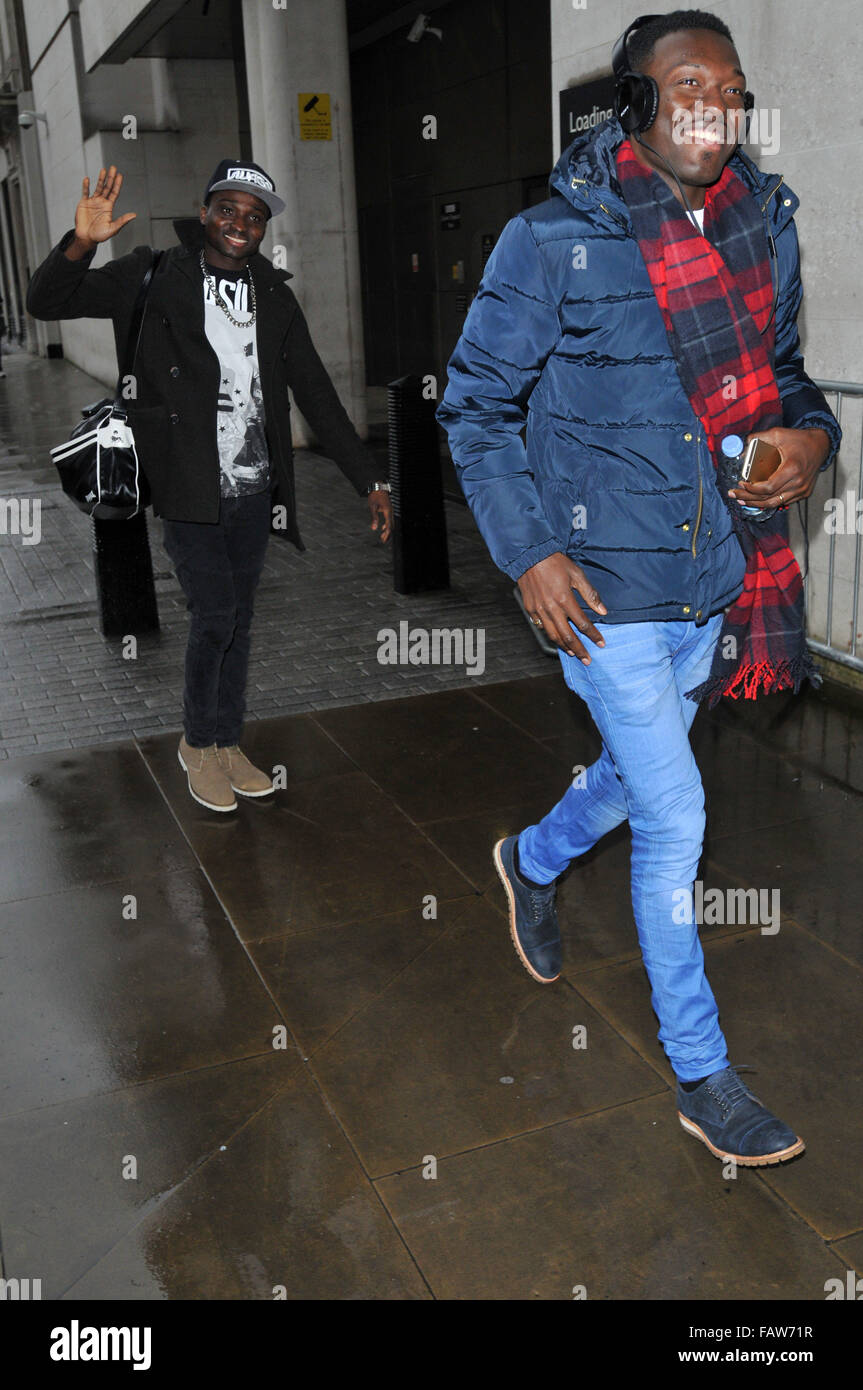 Reggie n Bollie from XFactor at BBC Radio 1 Featuring: Reggie n Bollie ...