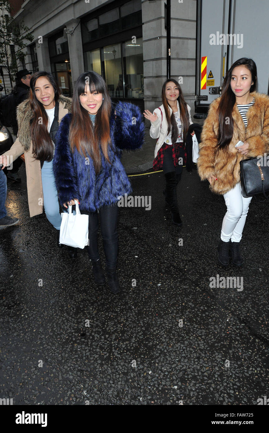 Fourth Impact from the X Factor at BBC Radio 1 Featuring: Fourth Impact ...