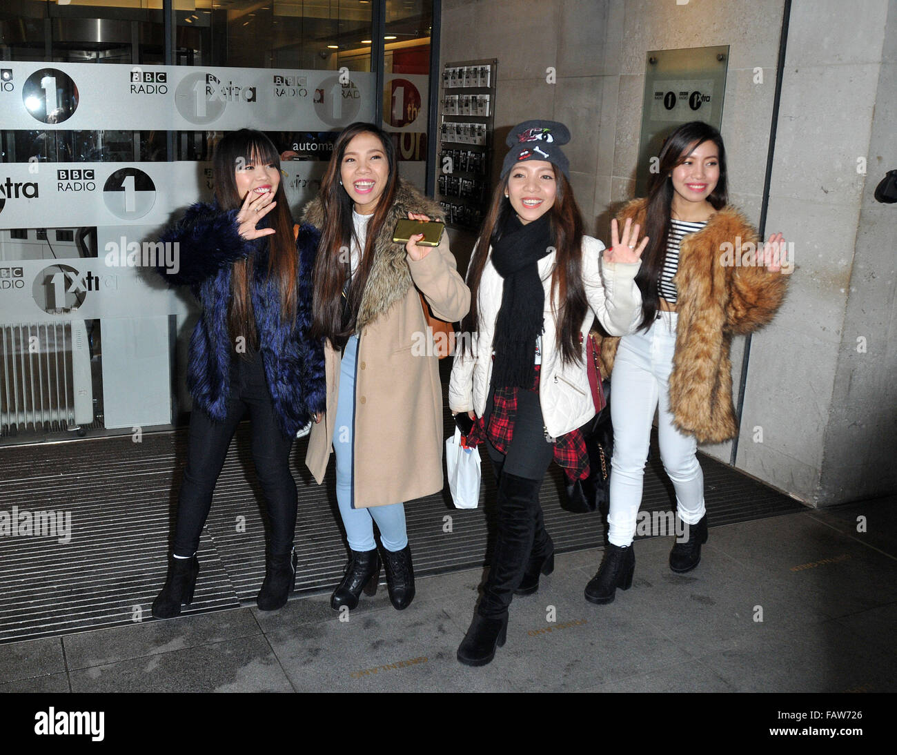 Fourth Impact from the X Factor at BBC Radio 1 Featuring: Fourth Impact ...