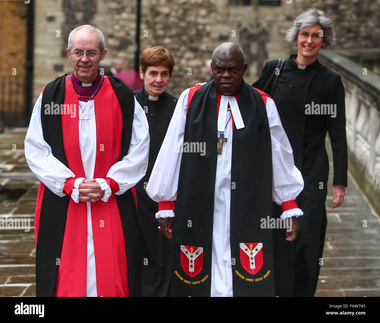 The Queen, accompanied by the Duke of Edinburgh, attends the ...
