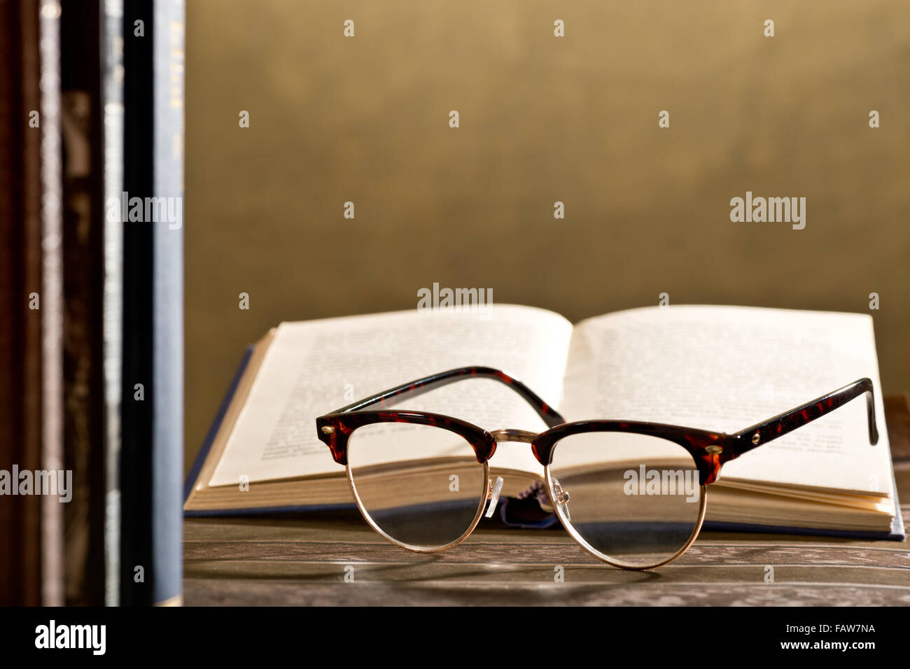 Closed eyeglasses on dark hi-res stock photography and images - Alamy