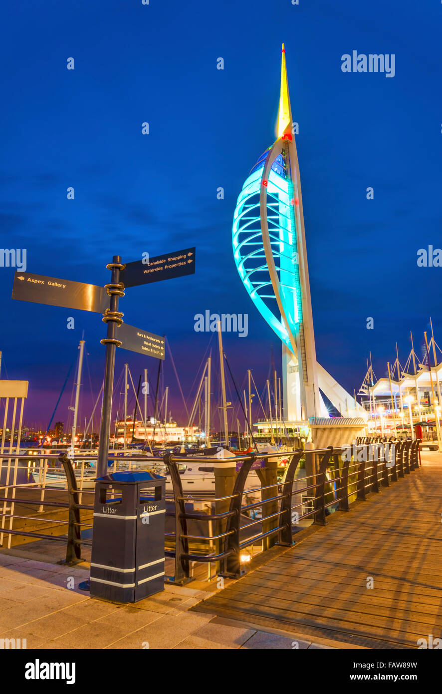 The Spinnaker Night Stock Photo - Alamy