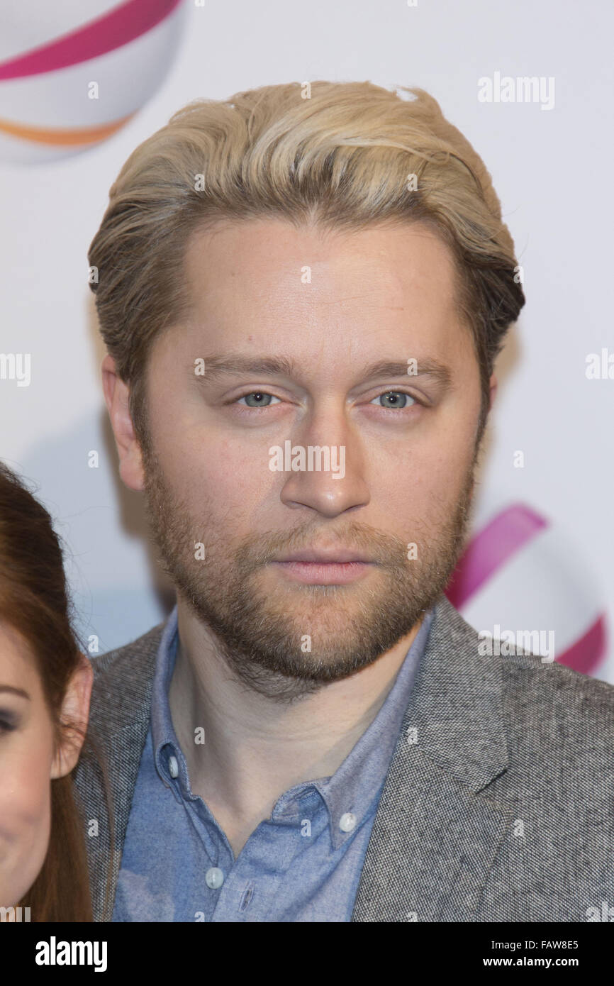 Celebrities attending the presentation of the SAT 1 spring season 2016 ...