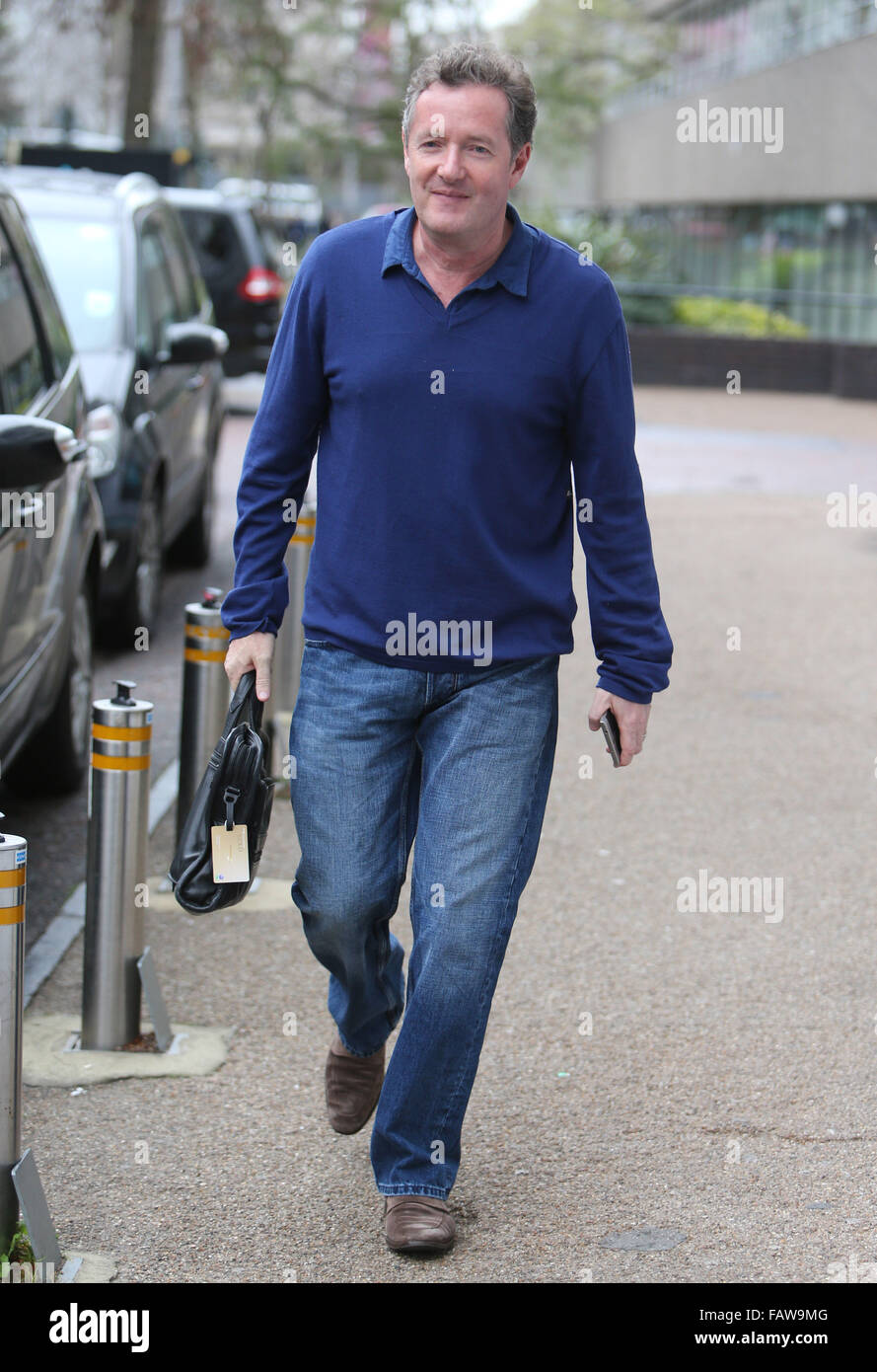 Piers Morgan outside ITV Studios Featuring: Piers Morgan Where: London ...