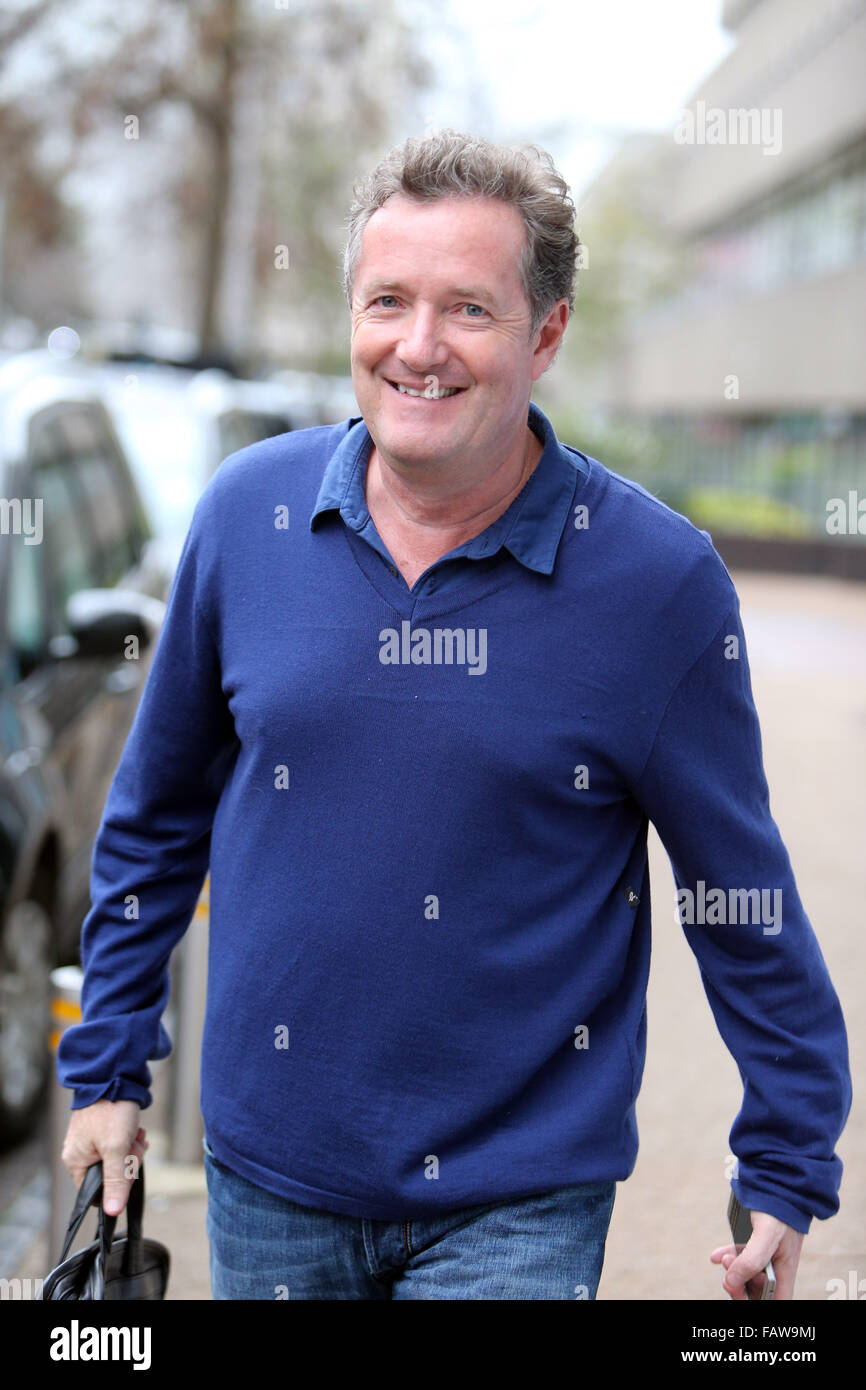 Piers Morgan outside ITV Studios Featuring: Piers Morgan Where: London ...