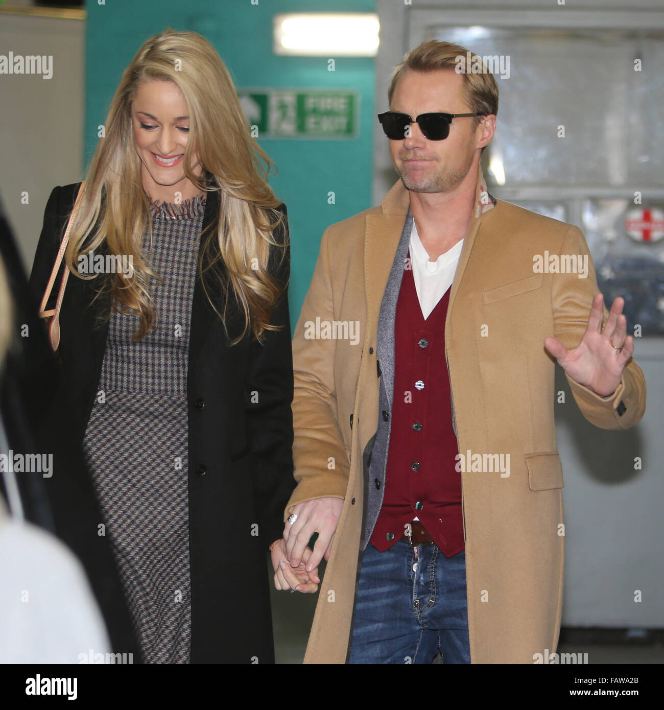 Ronan Keating and wife Storm outside ITV Studios Featuring: Ronan ...