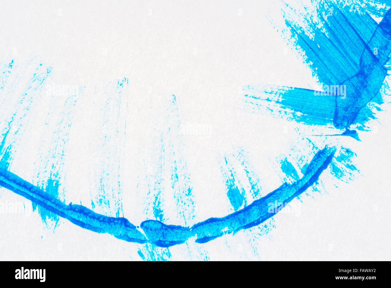 Abstract hand drawn blue acrylic background Stock Photo - Alamy