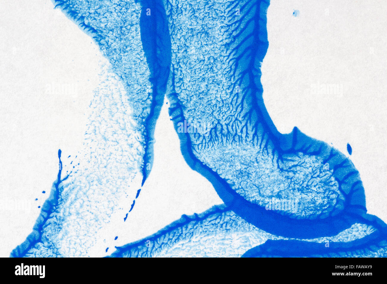 Abstract hand drawn blue acrylic background Stock Photo - Alamy