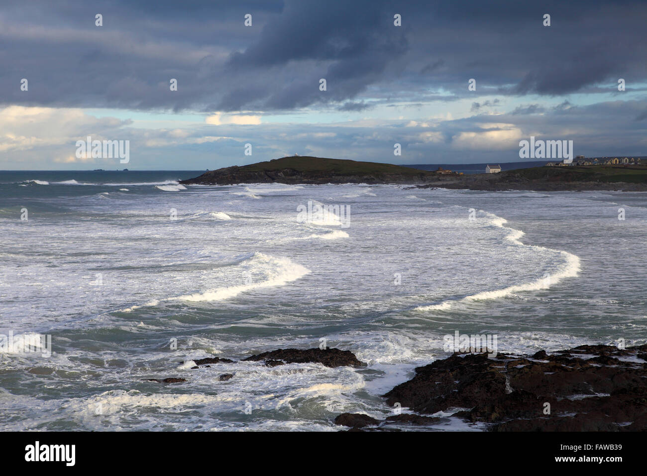 Newquay, Cornwall, UK. 5th Jan, 2016. The north Cornwall town of ...