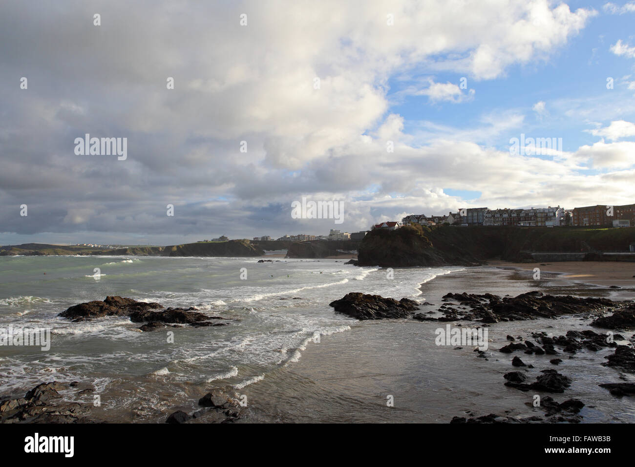 Newquay, Cornwall, UK. 5th Jan, 2016. The north Cornwall town of ...