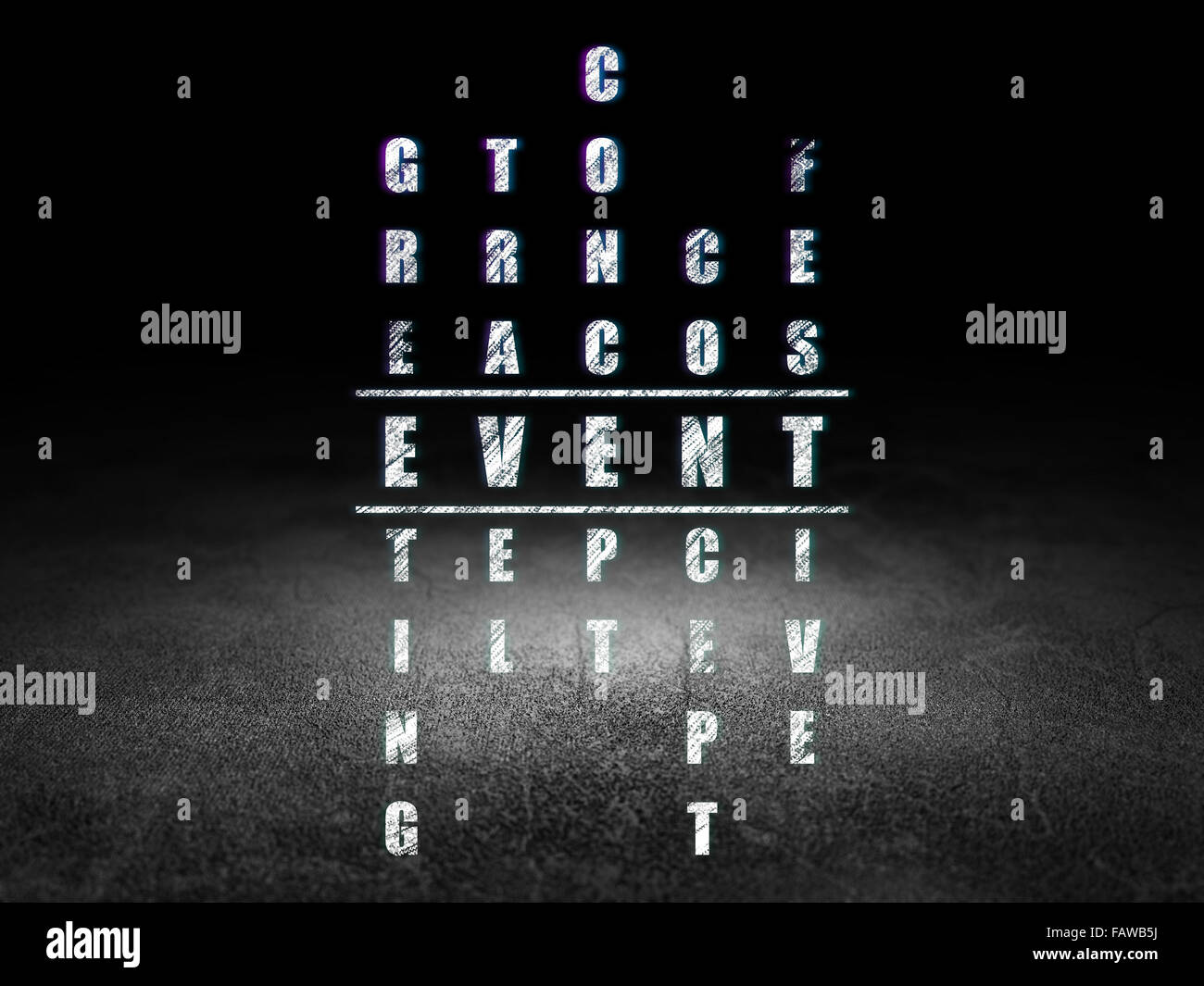 Holiday concept: Event in Crossword Puzzle Stock Photo - Alamy