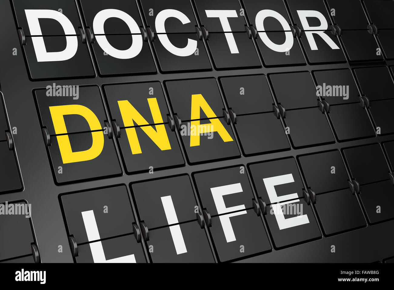 Healthcare concept: DNA on airport board background Stock Photo - Alamy