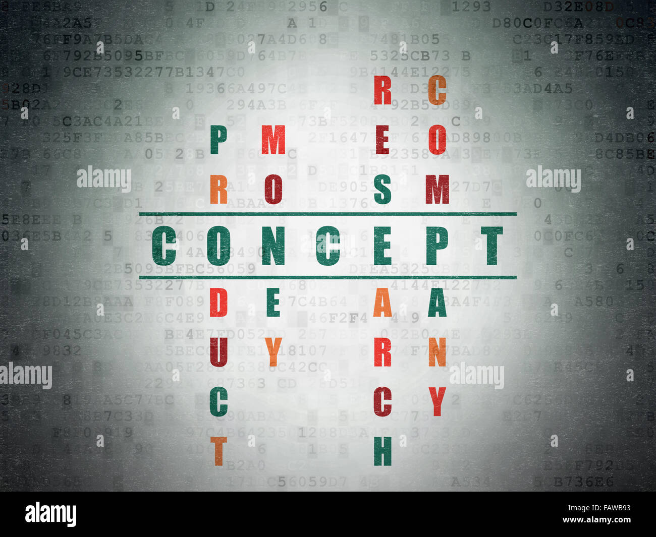 Advertising concept: Concept in Crossword Puzzle Stock Photo - Alamy