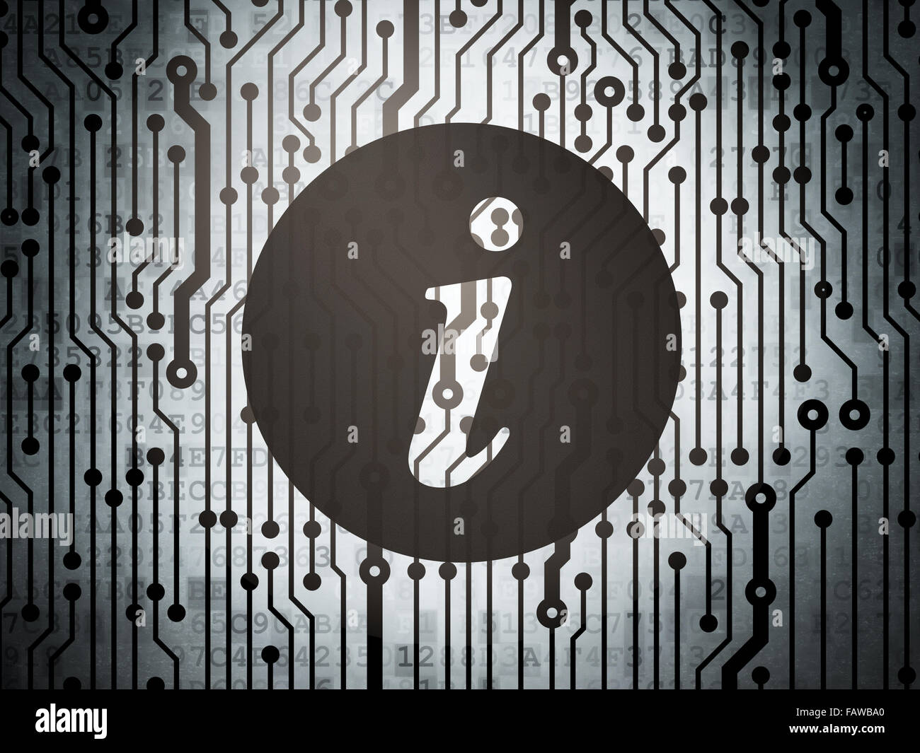 Web design concept: circuit board with Information Stock Photo - Alamy