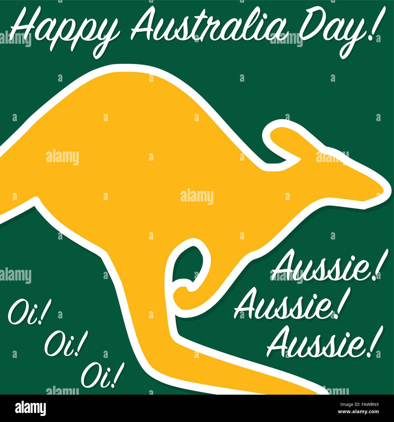 Kangaroo in the outback Stock Vector Images - Alamy