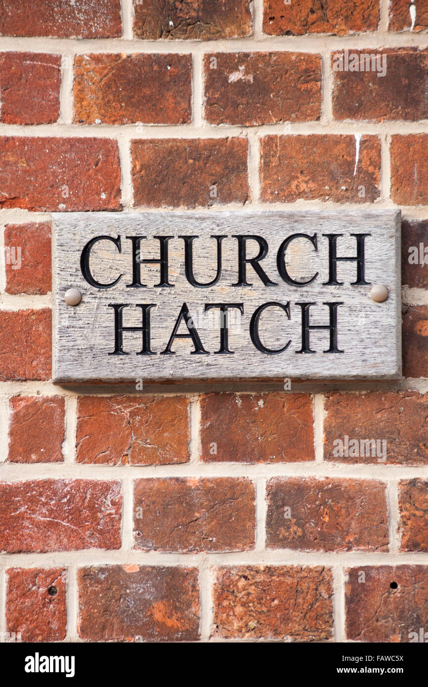 Church hatch plaque hi-res stock photography and images - Alamy