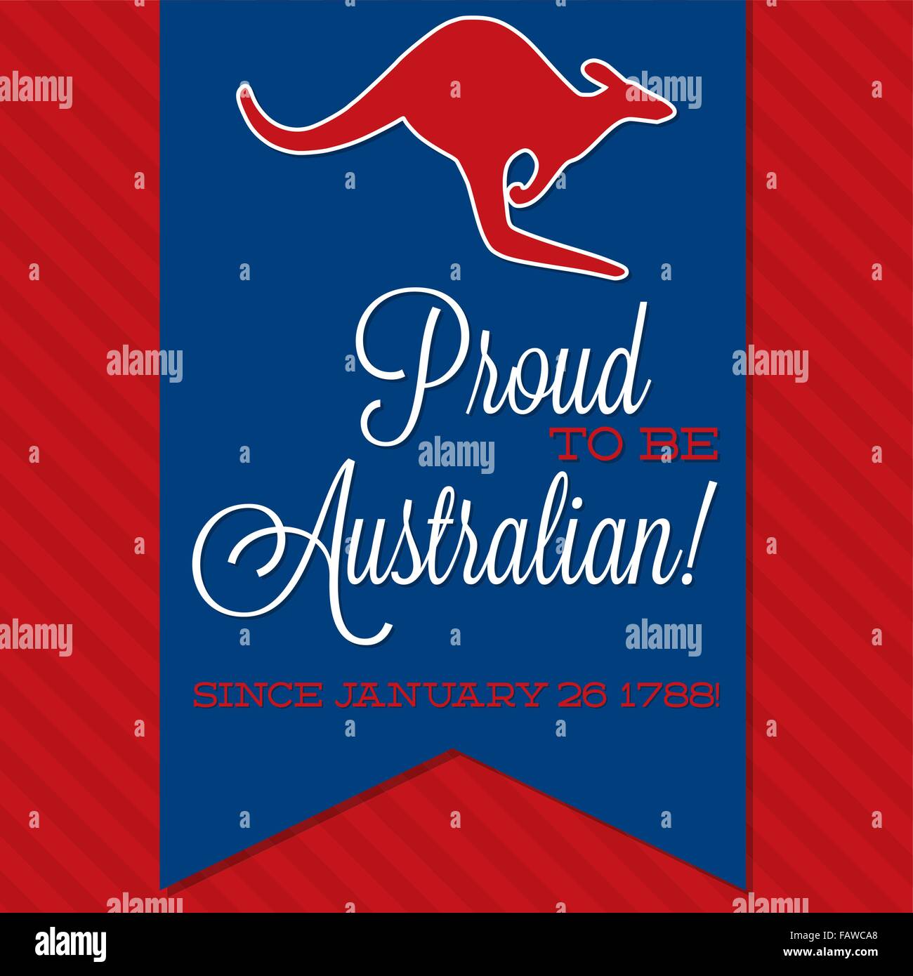 Australia Day sash card in vector format Stock Vector Image & Art - Alamy