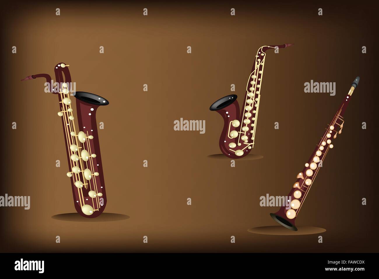 Baritone saxophone Stock Vector Images - Alamy