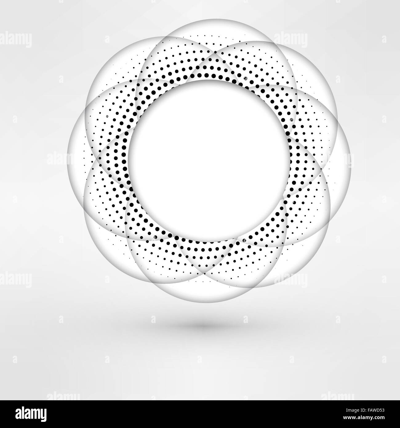 Halftone Flower Design Stock Vector Image & Art - Alamy