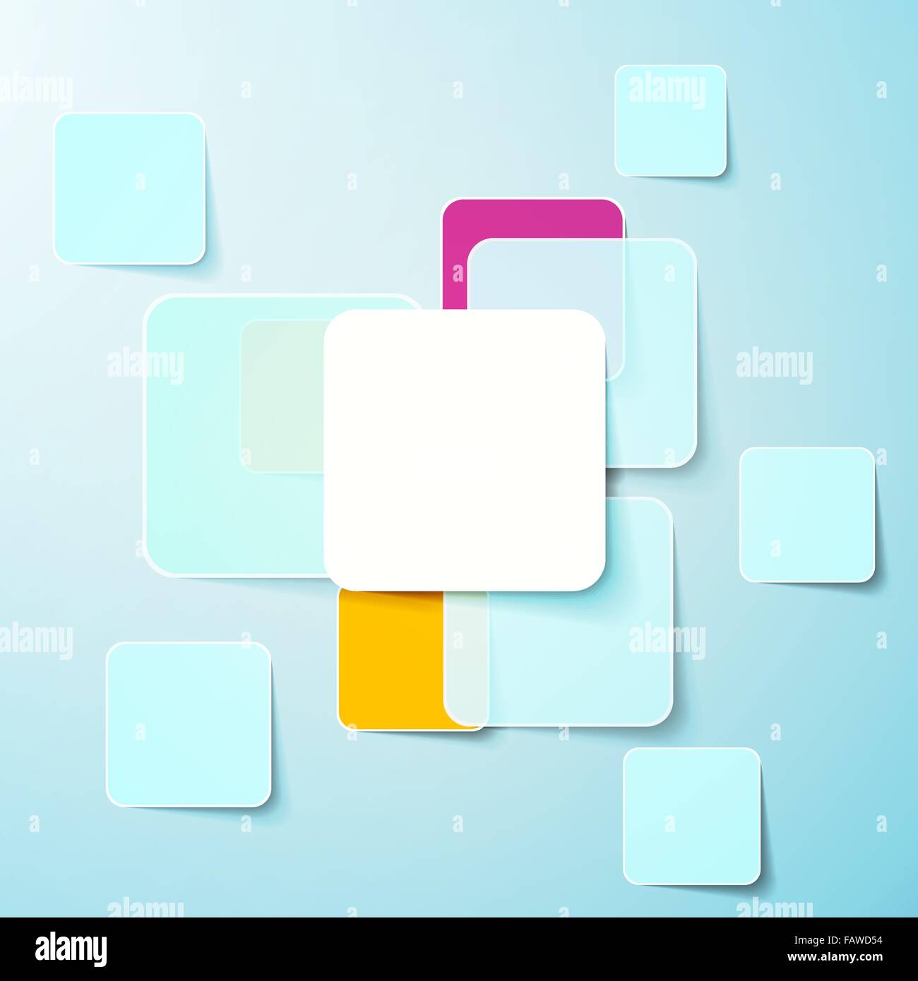 Collection of paper notes with copy space for text Stock Vector Image ...
