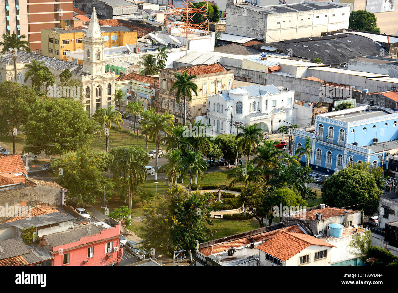 aerial view on historic district Belem Para Brazil Stock Photo - Alamy