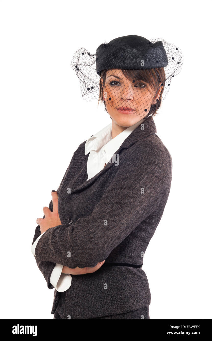 woman portrait, white background Stock Photo - Alamy