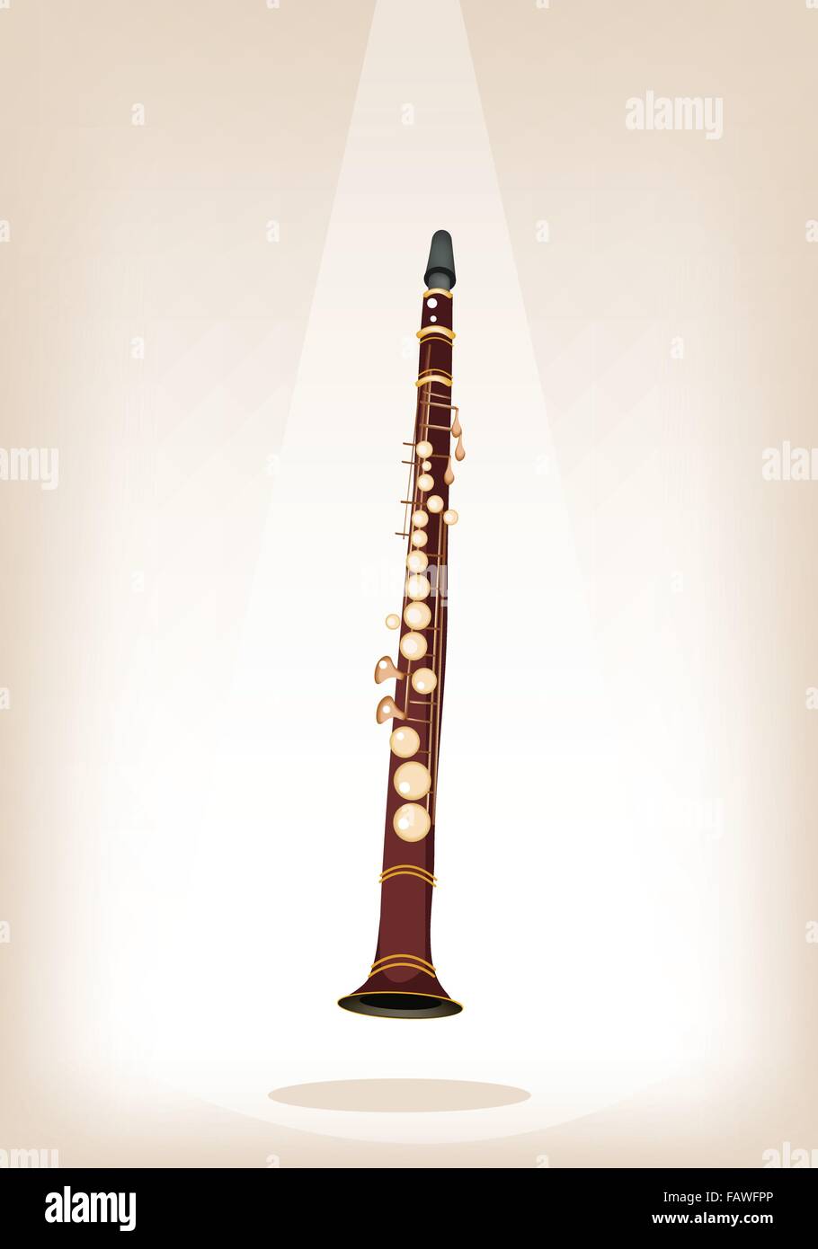 Vintage clarinet Stock Vector Images - Alamy