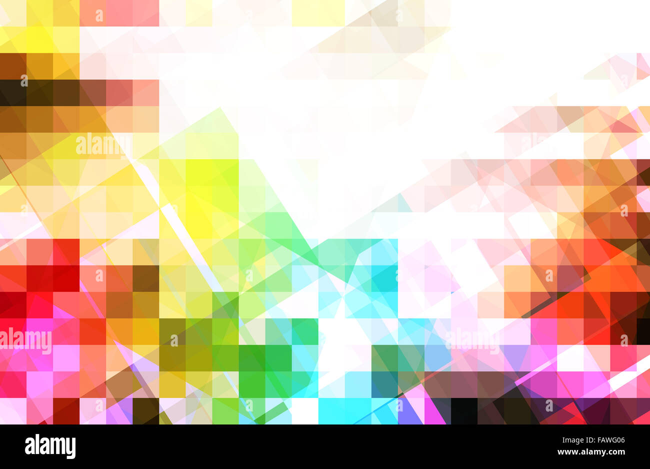 abstract multicolor background with square geometric pattern Stock ...