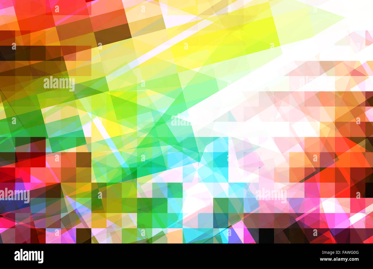 abstract multicolor background with square geometric pattern Stock ...