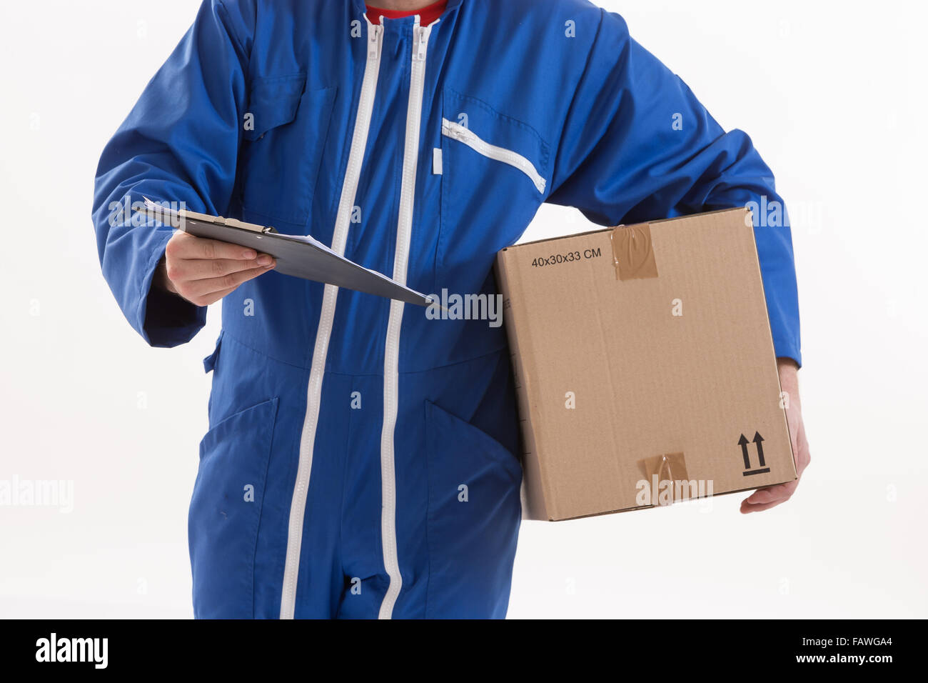 delivery man at work Stock Photo - Alamy