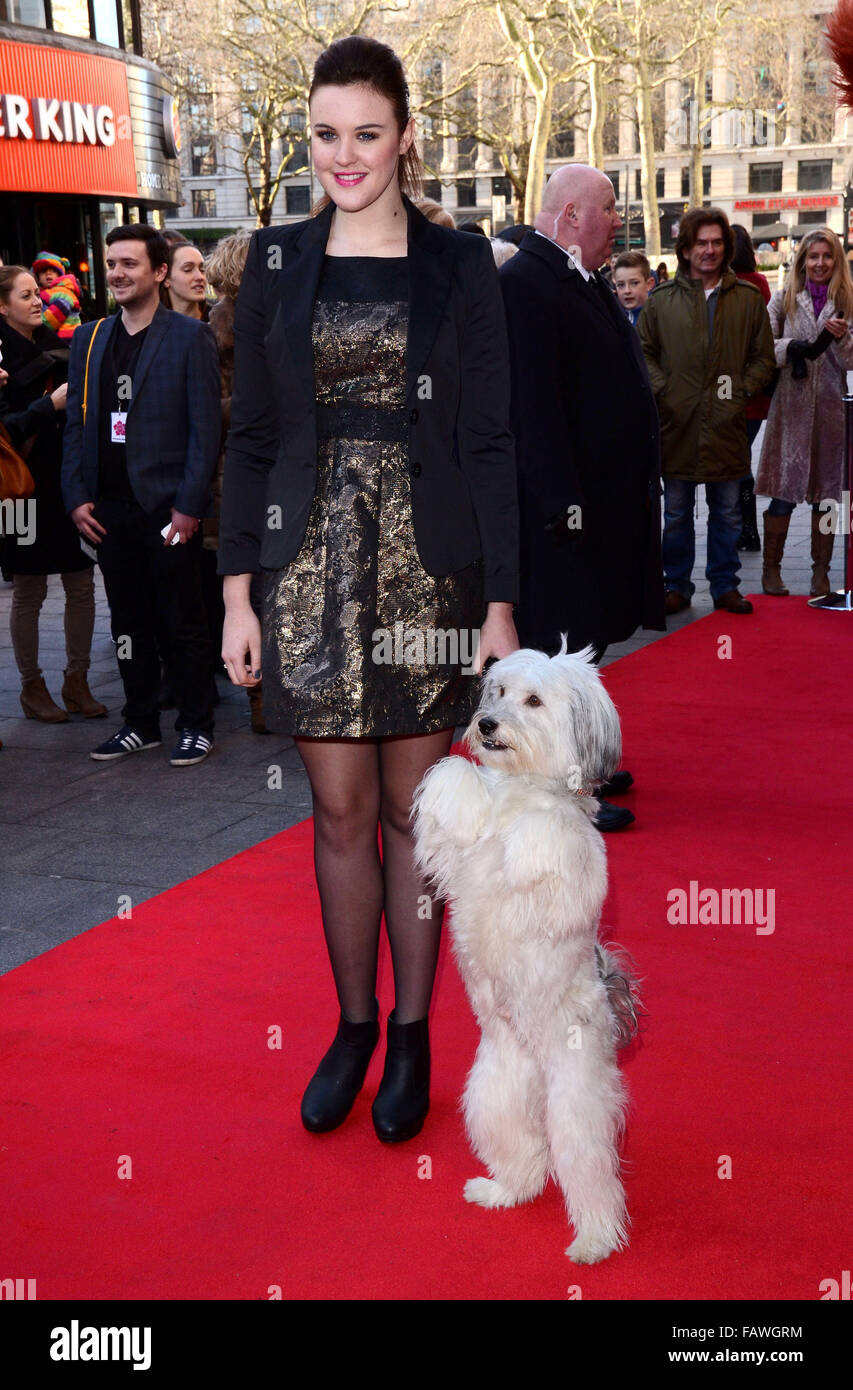 London. UK. Ashleigh Butler and Pudsey at the VIP Gala screening of 'MR ...