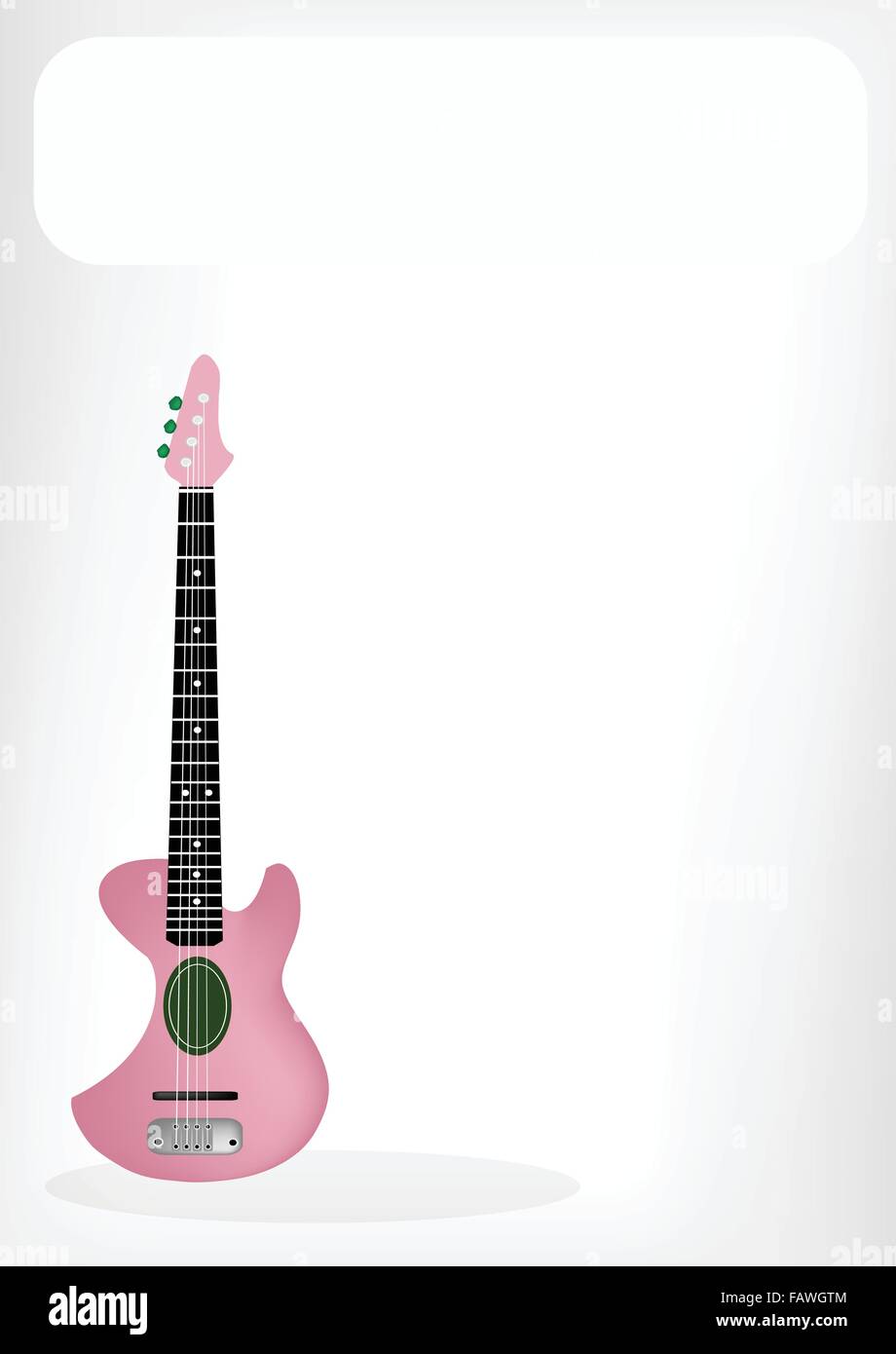 Music Instrument, An Illustration of Two Ukulele Guitar with White ...