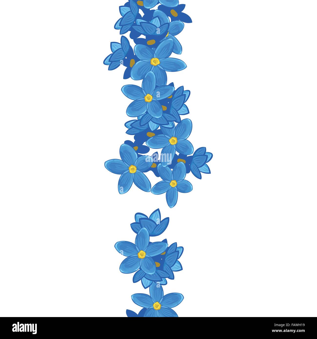 Vertical seamless floral line Stock Vector Image & Art - Alamy