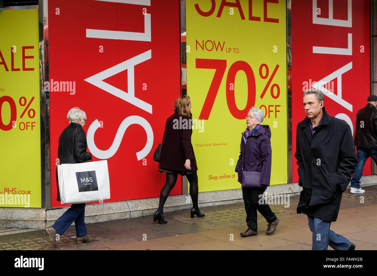 January sales on Oxford Street, London England United Kingdom UK Stock ...
