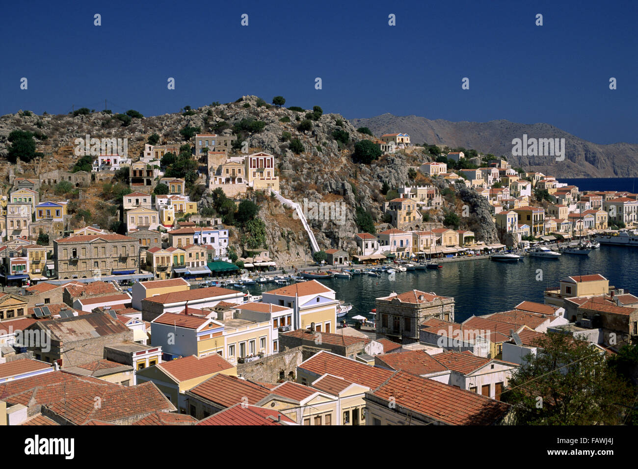 Greece, Dodecanese Islands, Symi, Yialos Stock Photo - Alamy