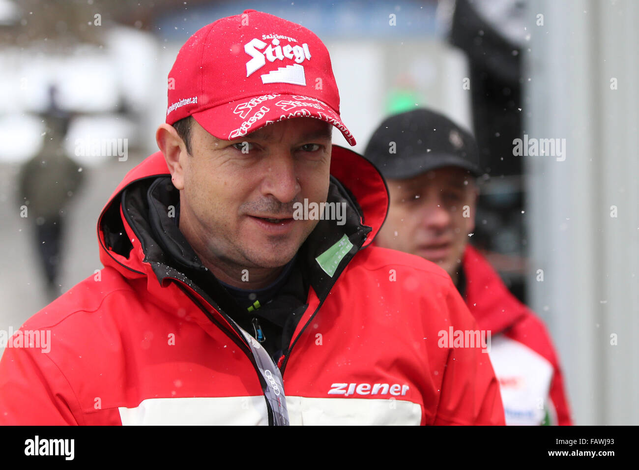 Bischofshofen, Austria. 05th Jan, 2016. Head coach Alexander Pointner ...