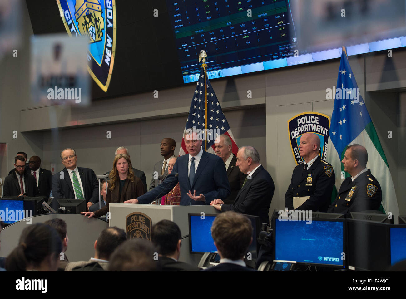 New York, NY, USA. 4th Jan, 2016. Police Commissioner WILLIAM BRATTON ...