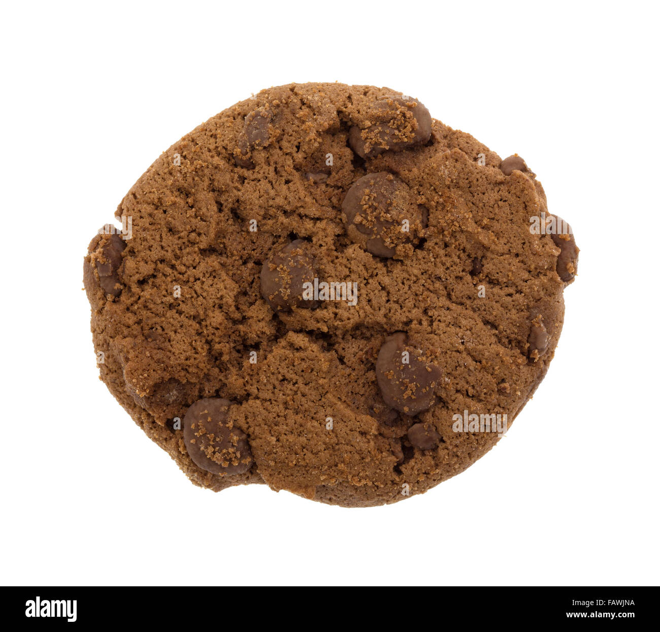 A single gourmet chocolate chip cookie with extra chocolate chips ...