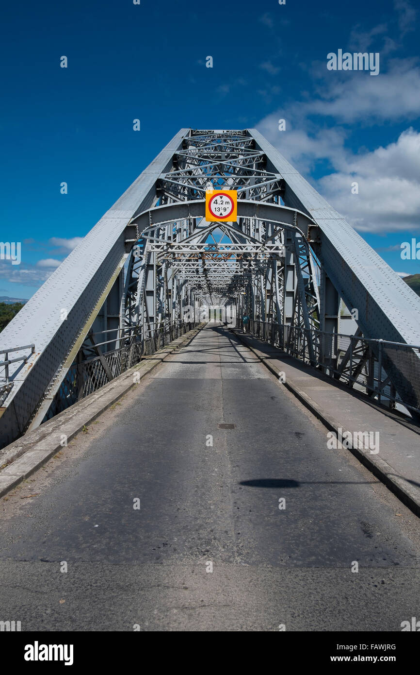 The Connel Bridge spans the narrowest part of Loch Etive, in Argyll on ...