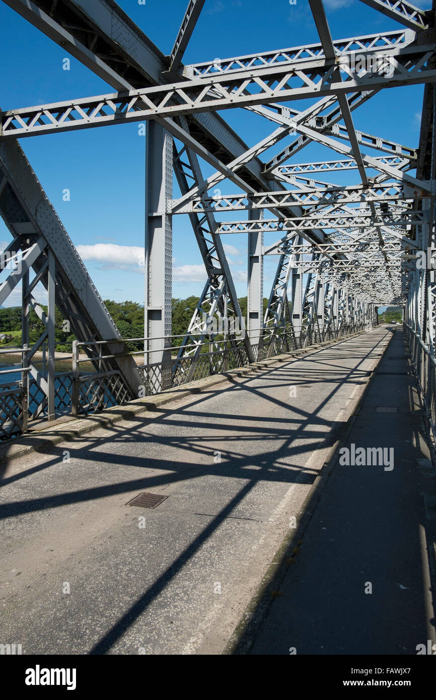 The Connel Bridge spans the narrowest part of Loch Etive, in Argyll on ...