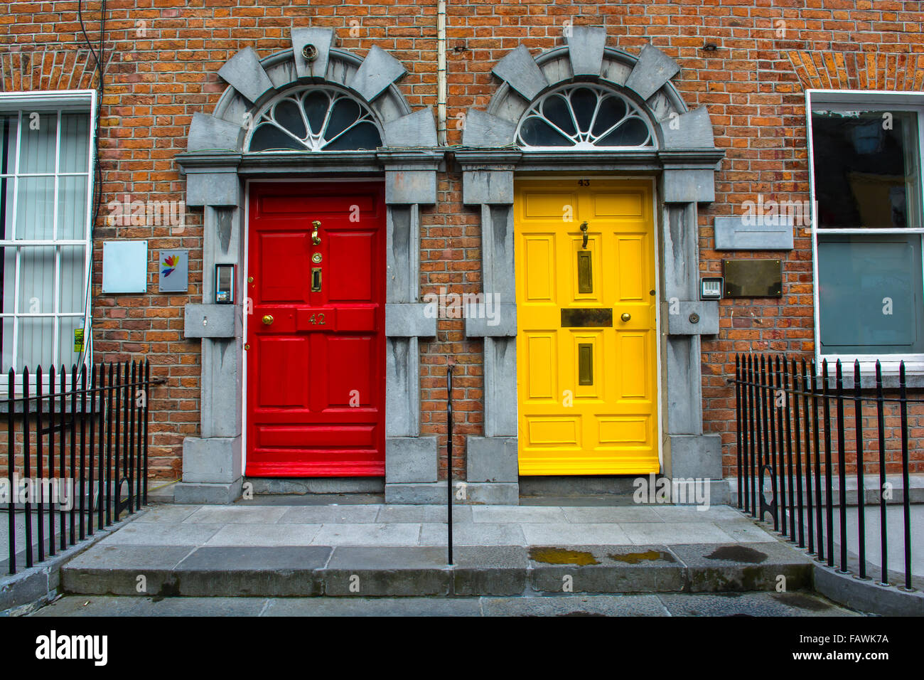 Colorful Doors in Kilkenny in Ireland Stock Photo - Alamy
