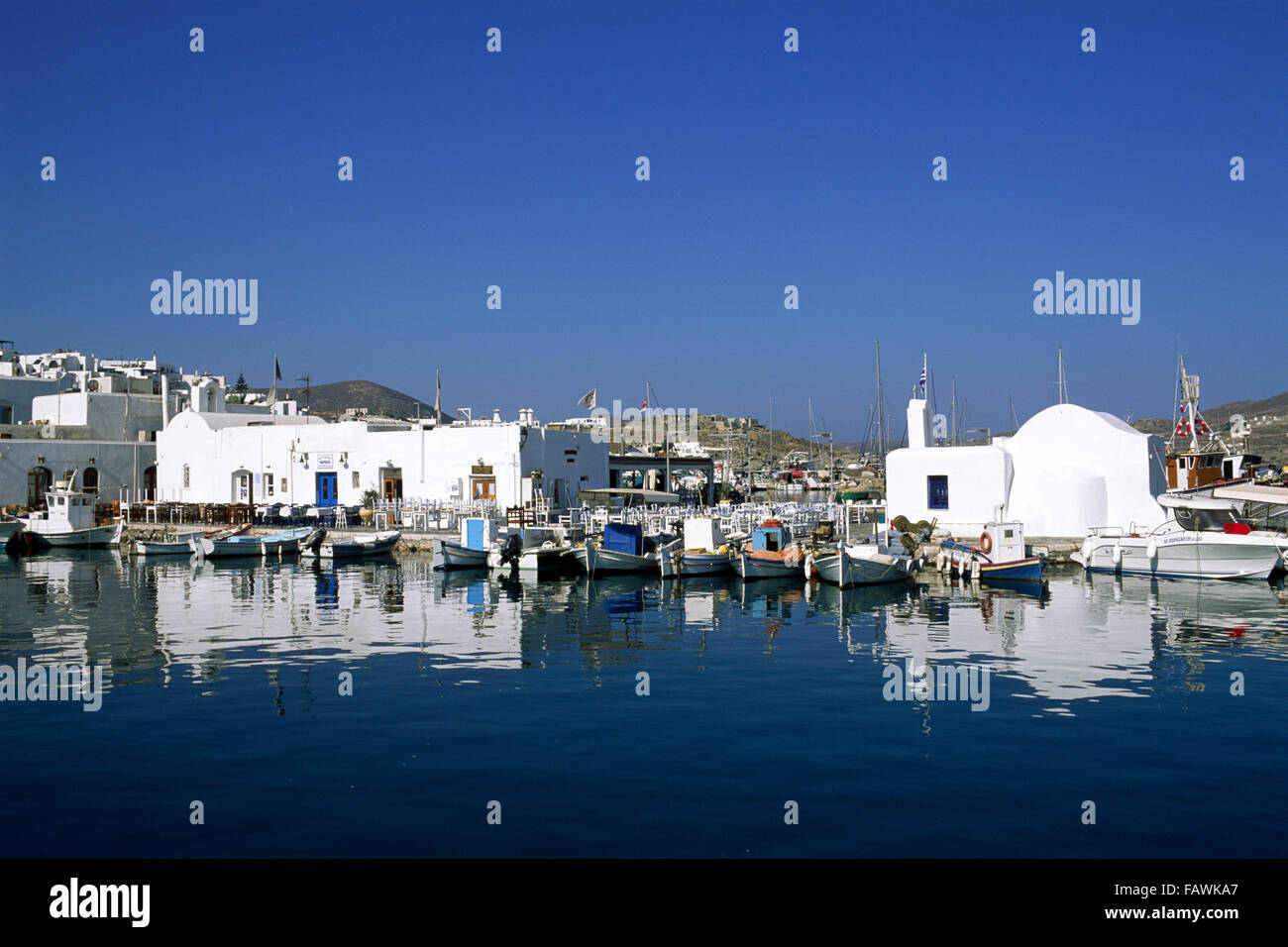 Naoussa, Paros, Cyclades Islands, Greece Stock Photo - Alamy