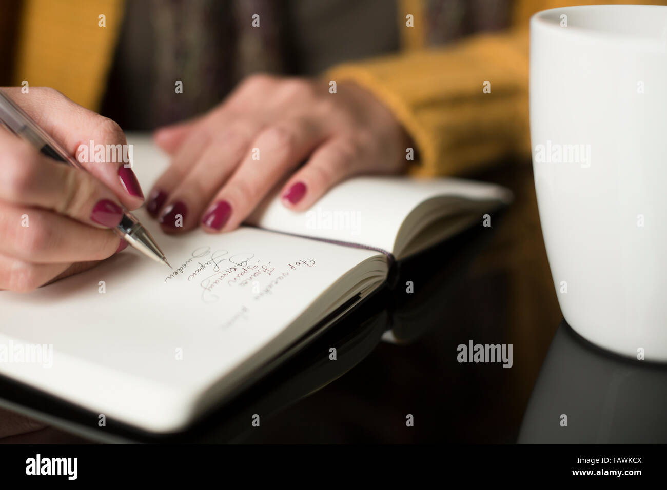 One woman thinking writing 40 hi-res stock photography and images - Alamy